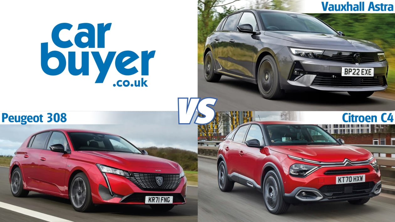 Vauxhall Astra vs Peugeot 308 vs Citroen C4 – pictures | Carbuyer